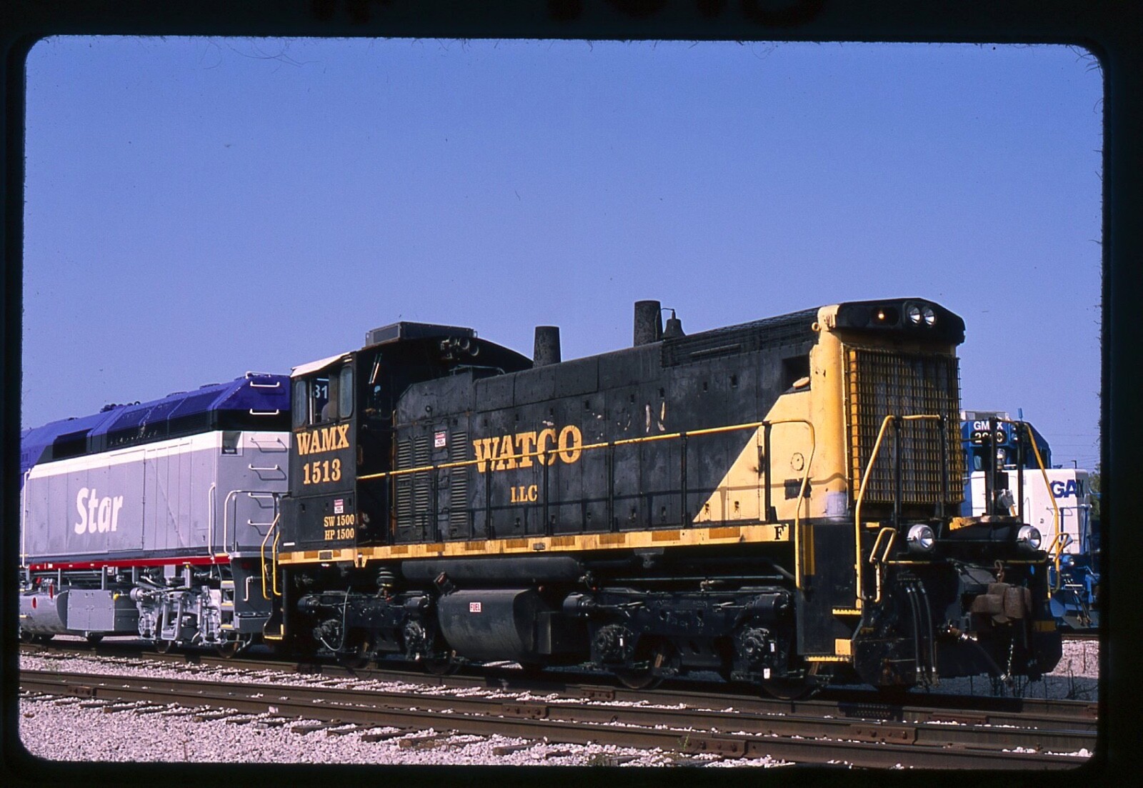 Railroad Slide - WAMX Watco #1513 SW1500 Locomotive 2020 East St. Louis Illinois | eBay