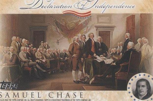 2006 Topps - Declaration of Independence Samuel Chase for sale online | eBay
