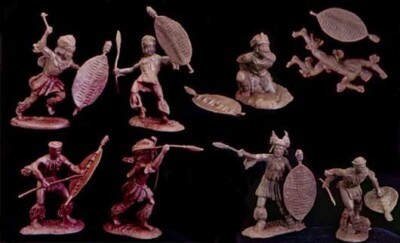 CONTE COLLECTIBLES ZULU WARRIORS SET # 2 (15 FIGURES) BROWN | eBay