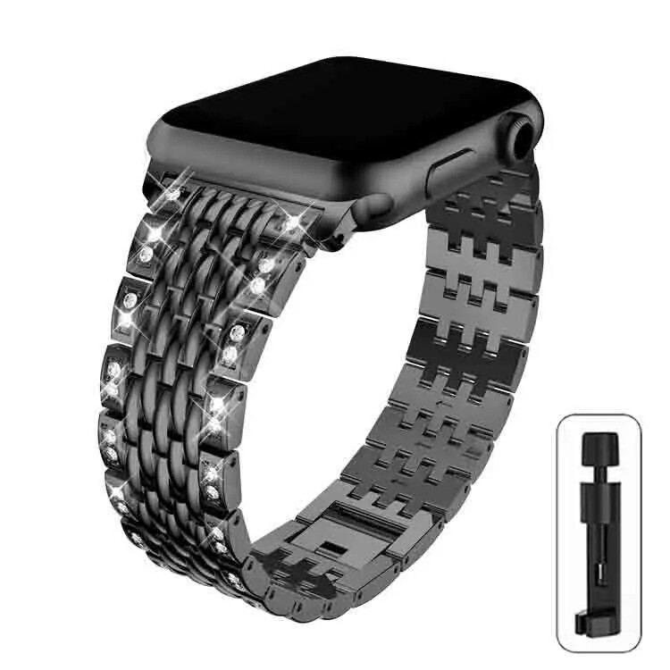 Jewelry Strap for Apple Watch Ultra Band Diamonds iWatch Series 8 SE 3 ...