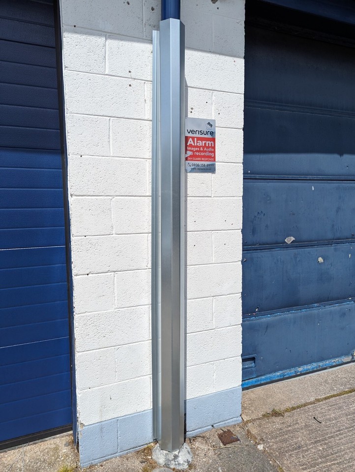 Galvanised Steel Anti-Climb Downpipe Covers 2.5m - 22swg, Sleek Design ...