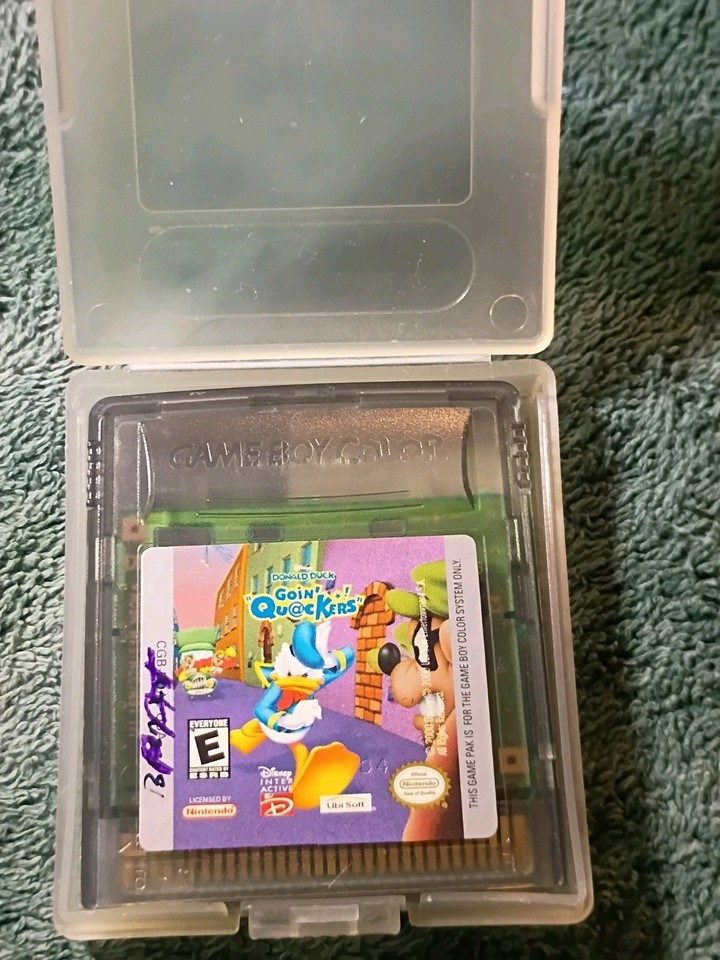 Nintendo Gameboy Color Donald Duck Goin' Quackers Game & Case | eBay