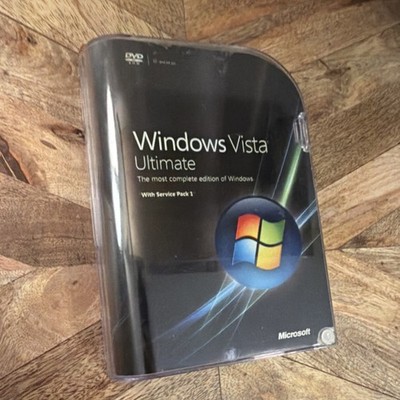 Microsoft Windows Vista Ultimate SP1 Retail English DVD 32-bit & 64-bit ...