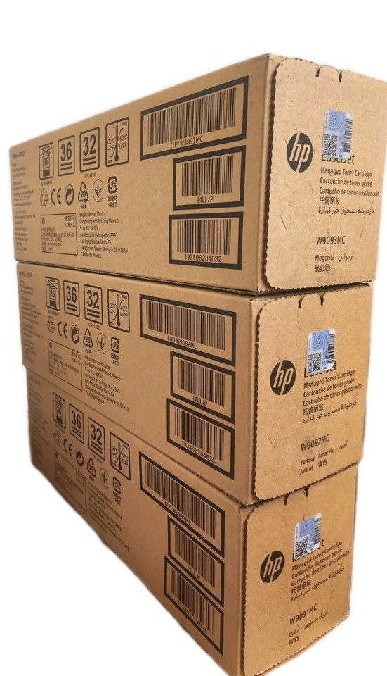 2 pack of HP W9091MC W9092MC W9093MC Toner Cartridge Sets | eBay