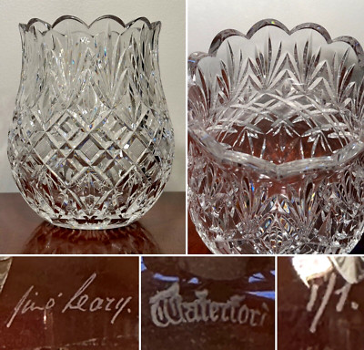 RARE Limited 1 of 7 Master Cutter Jim O'Leary Signed WATERFORD CRYSTAL ...