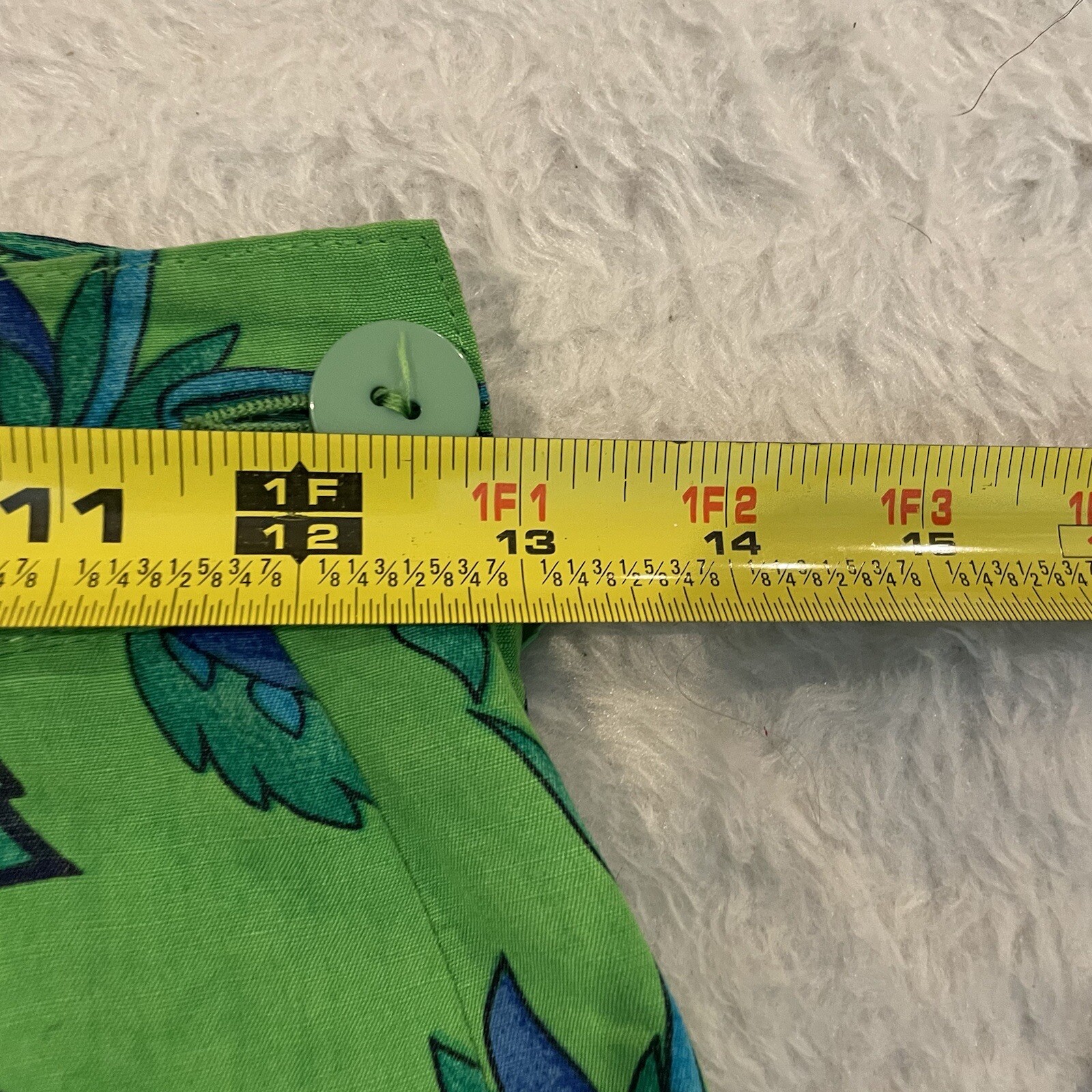 Genny Green Blue Floral Linen Pencil Straight Skirt M… - Gem