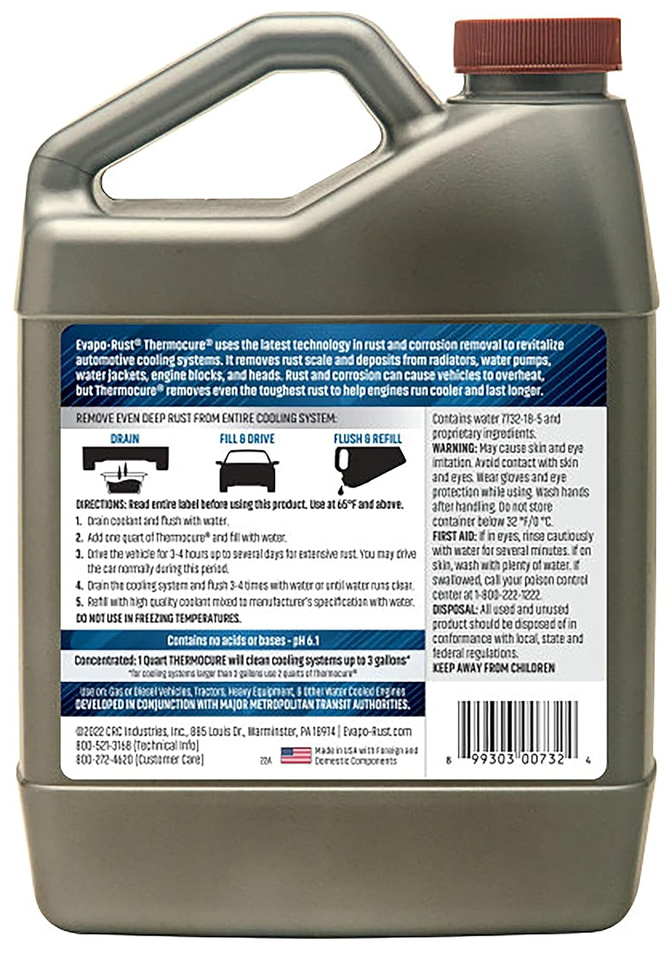 CRC Thermocure Coolant System Rust Remover, 32 Oz, Rust Remover for ...