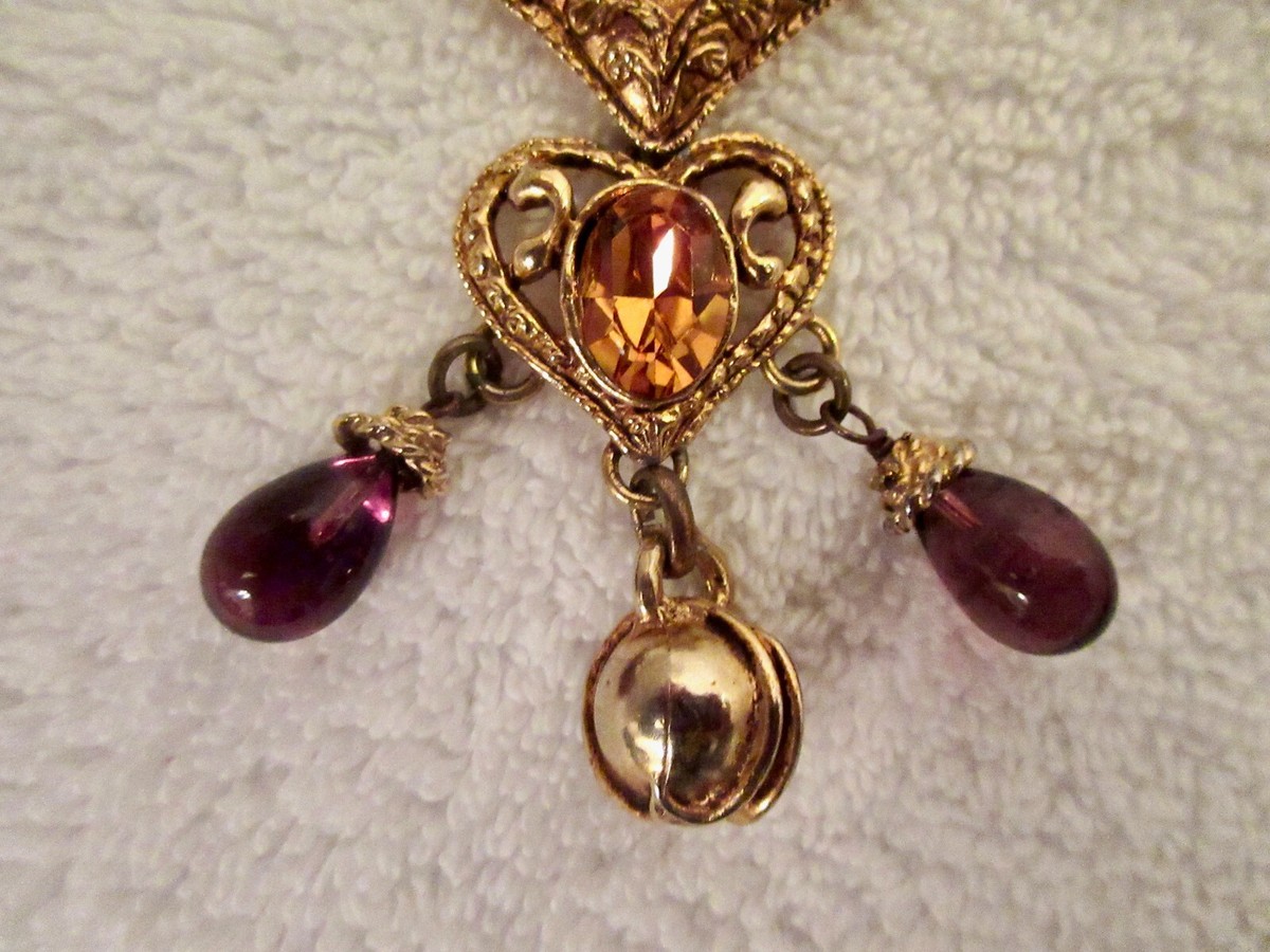 Vintage Christian Lacroix Heart Brooch /Pendant Noel 1992 Vintage Christian Lacroix Heart Brooch /Pendant Noel 1992