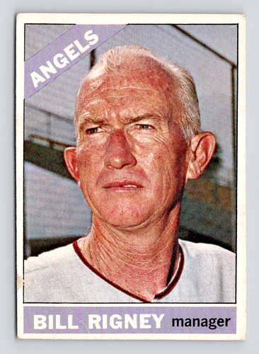 1966 Topps Card, #249 Bill Rigney, California Angels | eBay