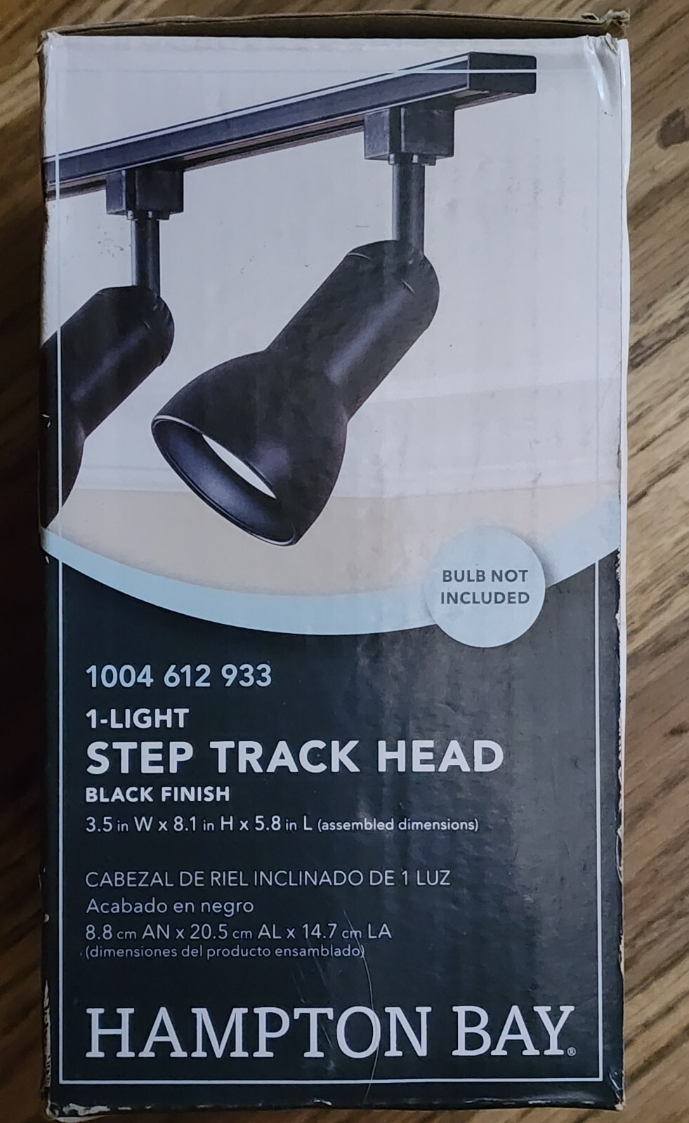 Hampton Bay 1-Light Step Track Head (1004 612 933) Black Finish, 330 ...