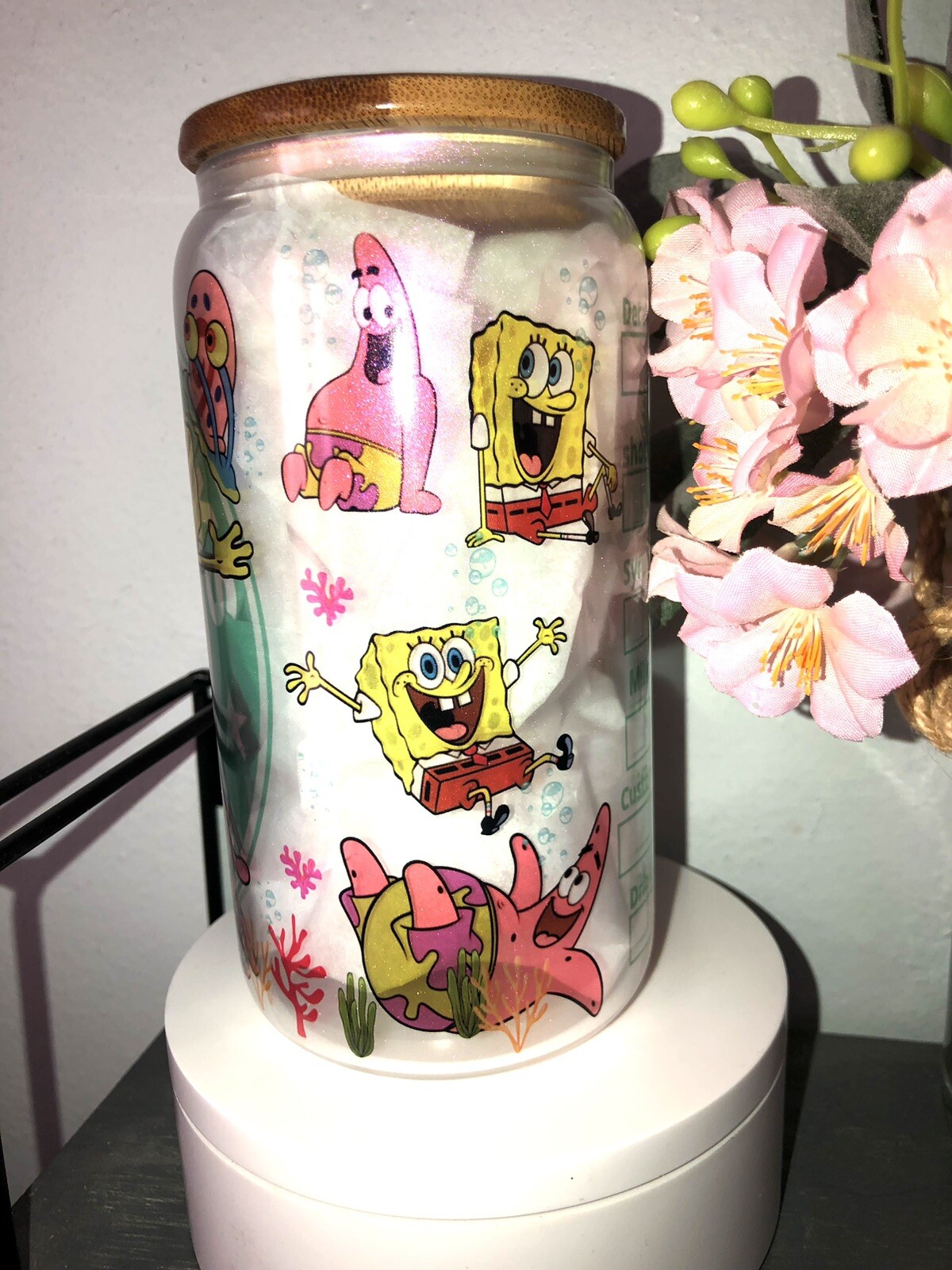 16oz SpongeBob Glass can | eBay