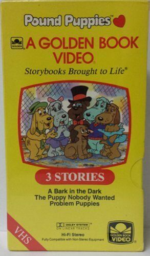 2 Pound Puppies VHS 1986 Vintage Movies by Golden Book Video Tapes ...