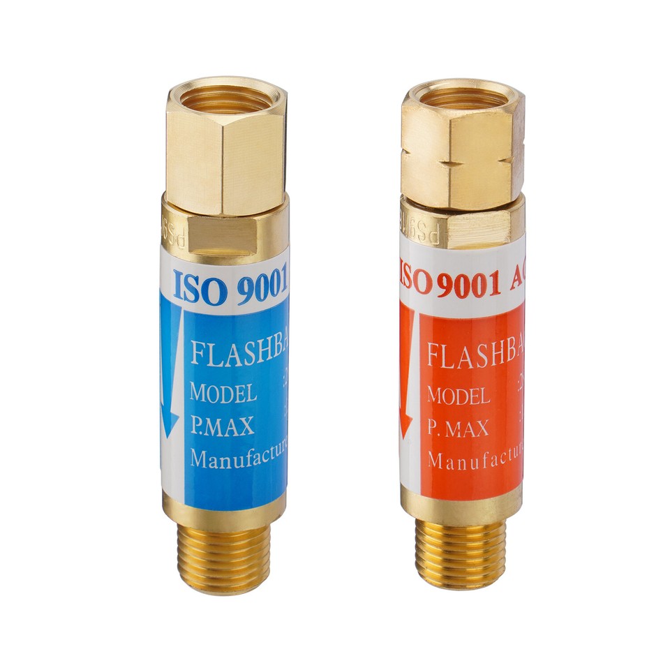 Oxygen & Acetylene Regulator Victor Welding Cut Torch Gauge + Flashback ...