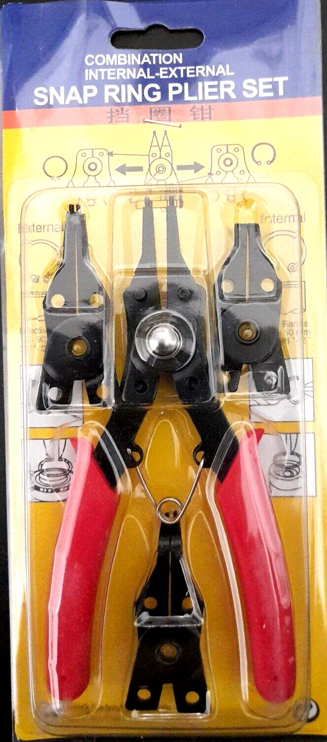 4 in 1 Circlip Pliers Set Combination Snap Ring Plier Retaining Clip ...
