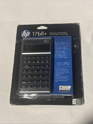 HP 17bll+ Business Financial Calculator 250+ functions 22 Characters ...