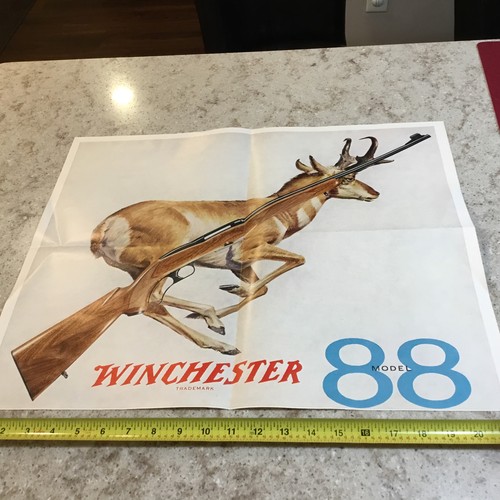 Vintage Winchester Advertising Sign Model 88 Paper Poster | eBay