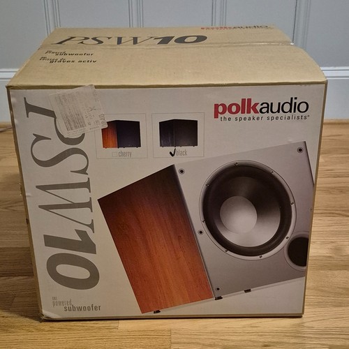 Polk Audio PSW10 Home Theater Powered 10" Subwoofer Black - NEW | eBay