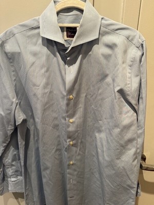 Mens Light Blue Gingham Shirt from Beckett and Robb large | eBay