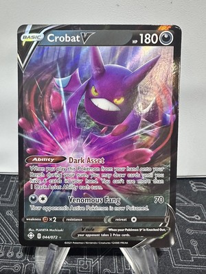 Crobat V 44/72 Shining Fates Pokemon Card Holo Ultra Rare🔥 | eBay