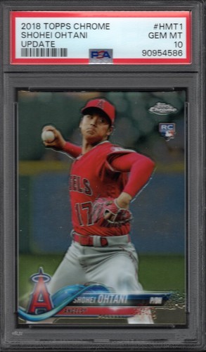 2018 Topps Chrome Update Shohei Ohtani Rookie #HMT1 PSA 10 GEM MT L.A ...