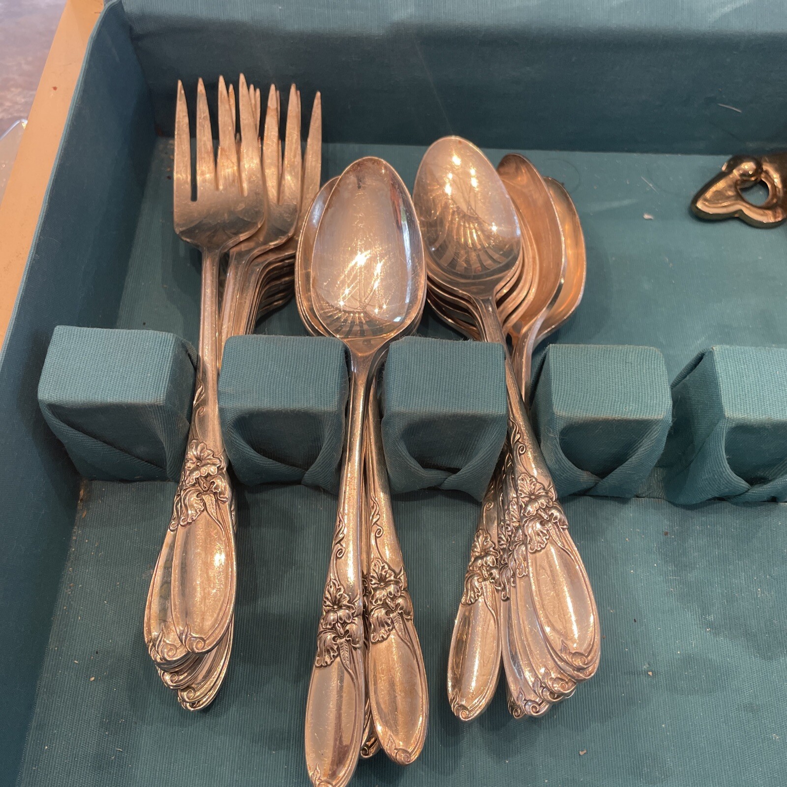 Community Silverware White Orchid Pattern | eBay