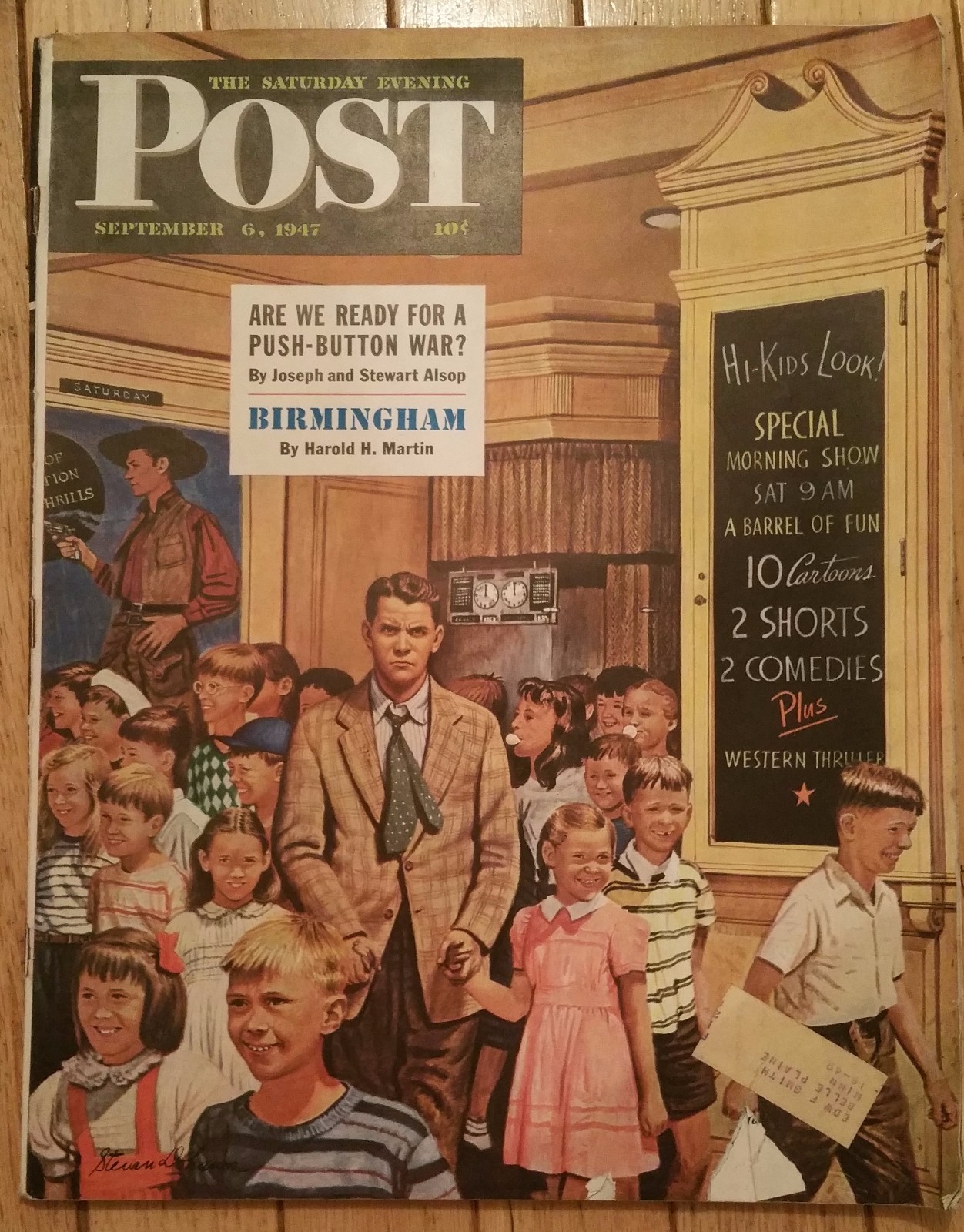 SATURDAY EVENING POST SEPTEMBER 6 1947 PUSH BUTTON WAR BIRMINGHAM | eBay