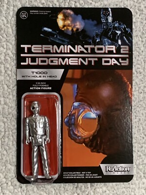 Super7 ReAction Terminator 2 T1000 Officer Metal Form Hole in Head ...