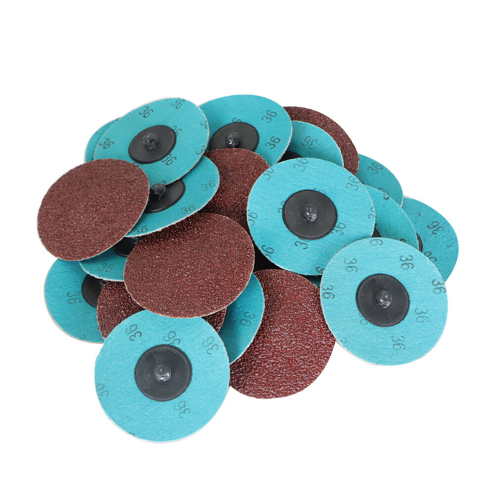 25PCS 3 inch Aluminum Oxide 36 Grit Roll Lock Die Grinder Sanding ...