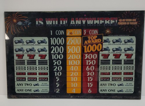 Vintage Slot Machine Glass Harley-Davidson | eBay