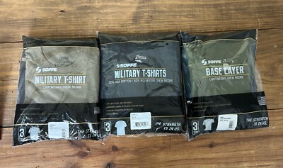Soffe M280-3 50/50 Poly/Cotton Military Tees Crew Neck Military Issue ...