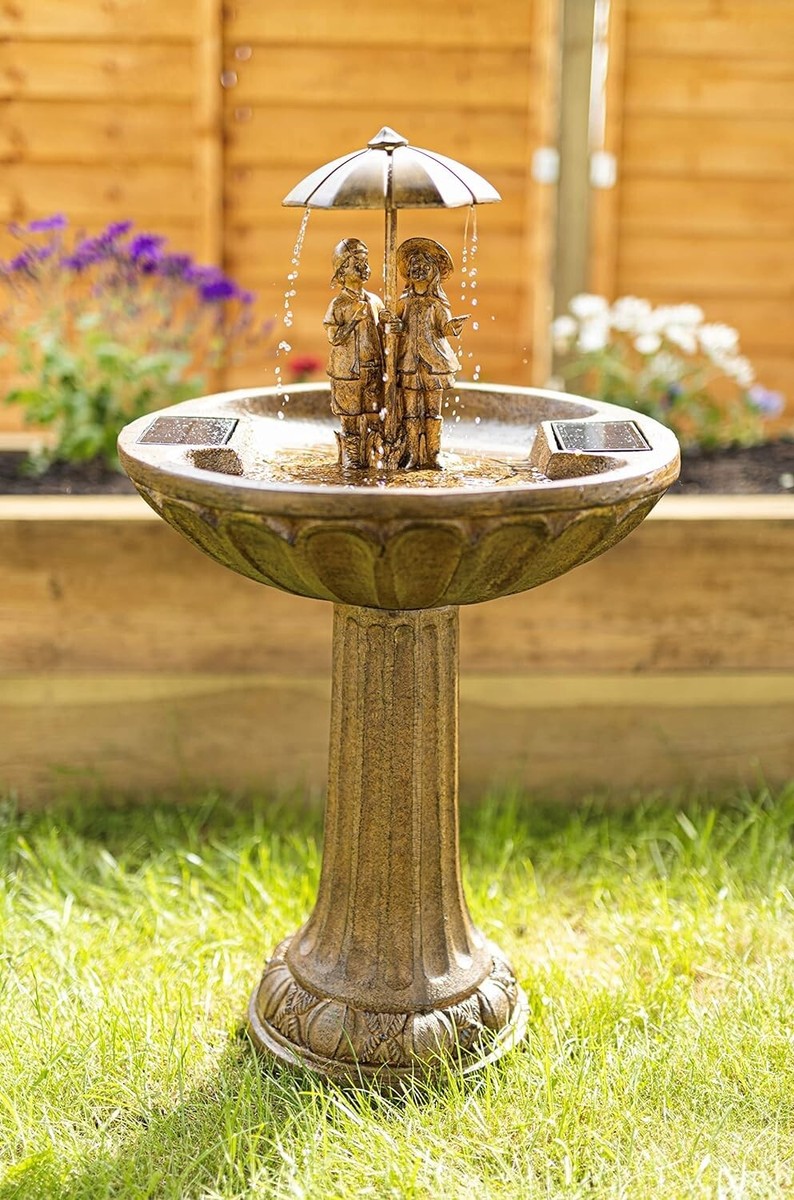 Solar Garden Light Boy And Girl Garden Statues For Sale In Jurupa