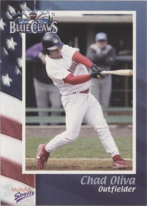 2003 MultiAd Sports Lakewood BlueClaws - Chad Oliva #17 (RC) for sale ...