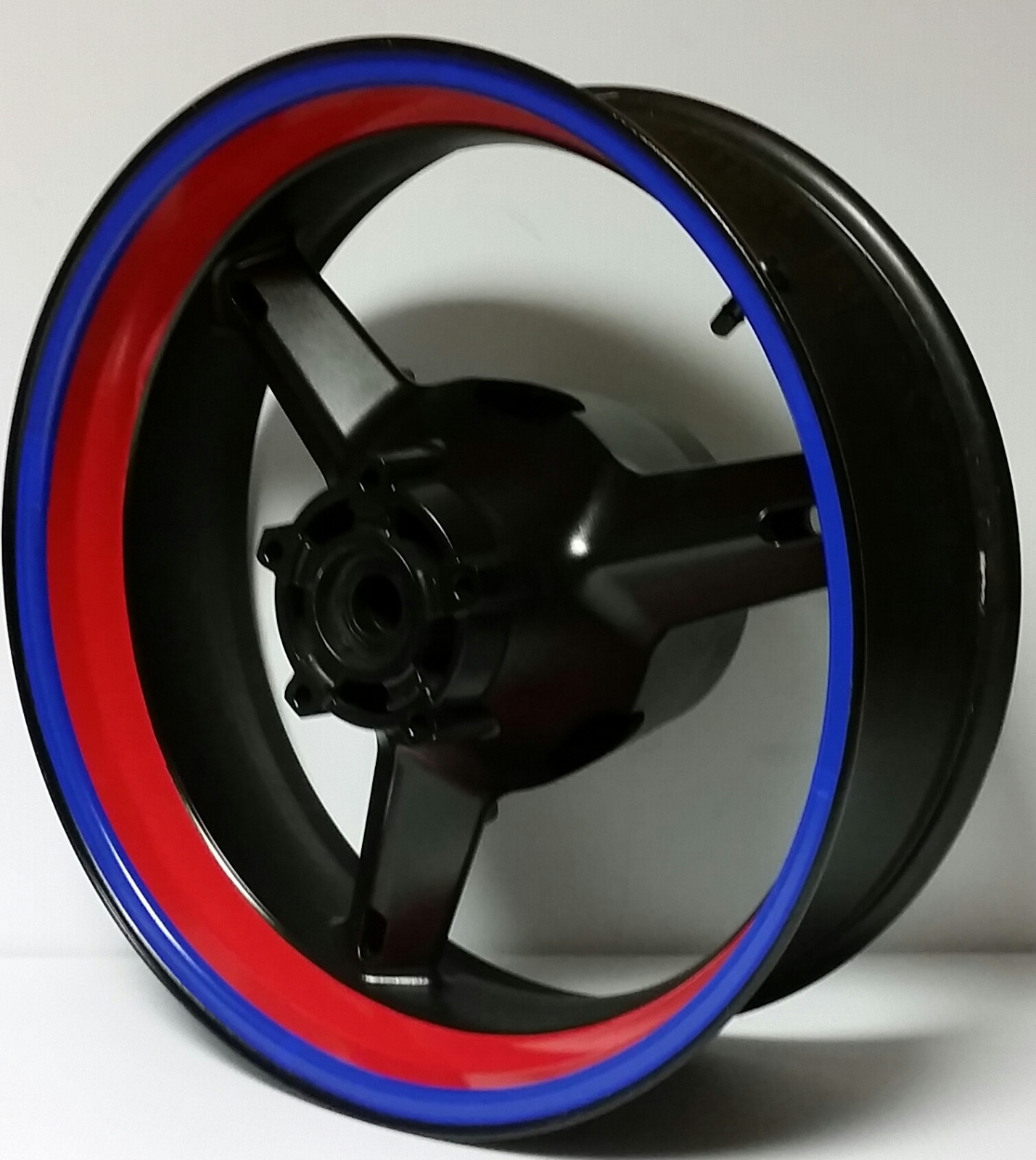 RED WHITE CUSTOM INNER RIM DECALS WHEEL STICKERS STRIPES TAPE GRAPHIC ...