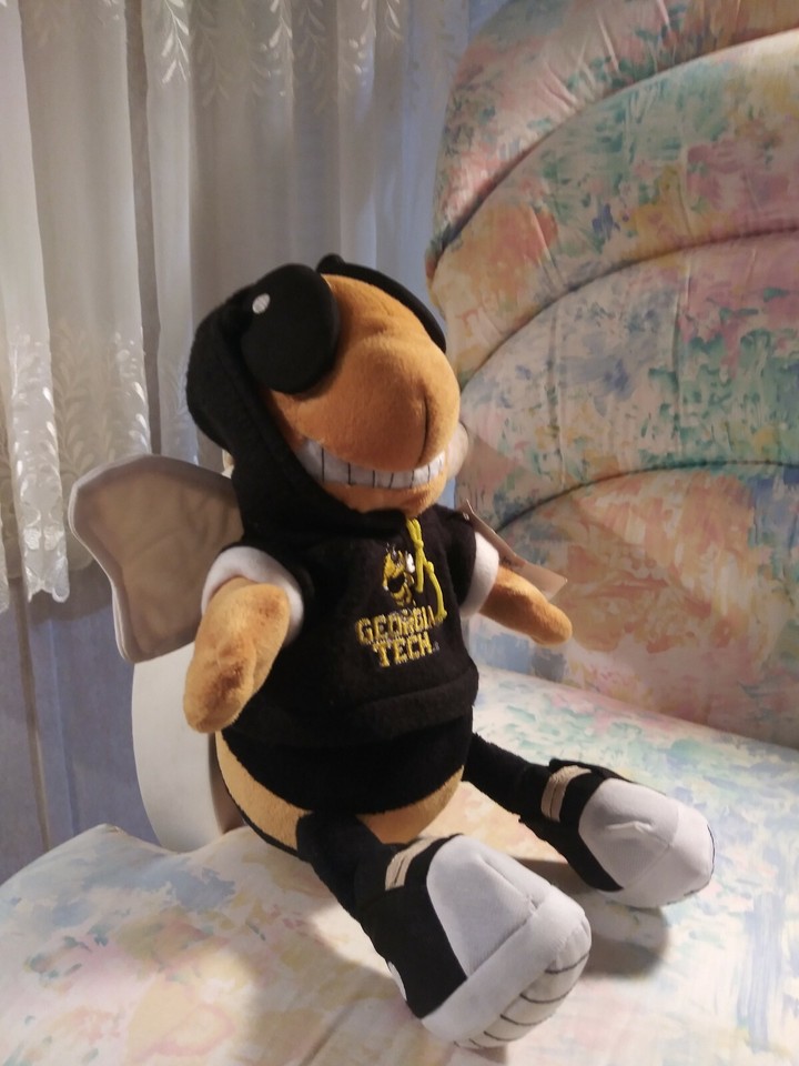 Georgia Tech Yellow Jacket Plush Mascot Stuffed Official SC Sports HTF ...