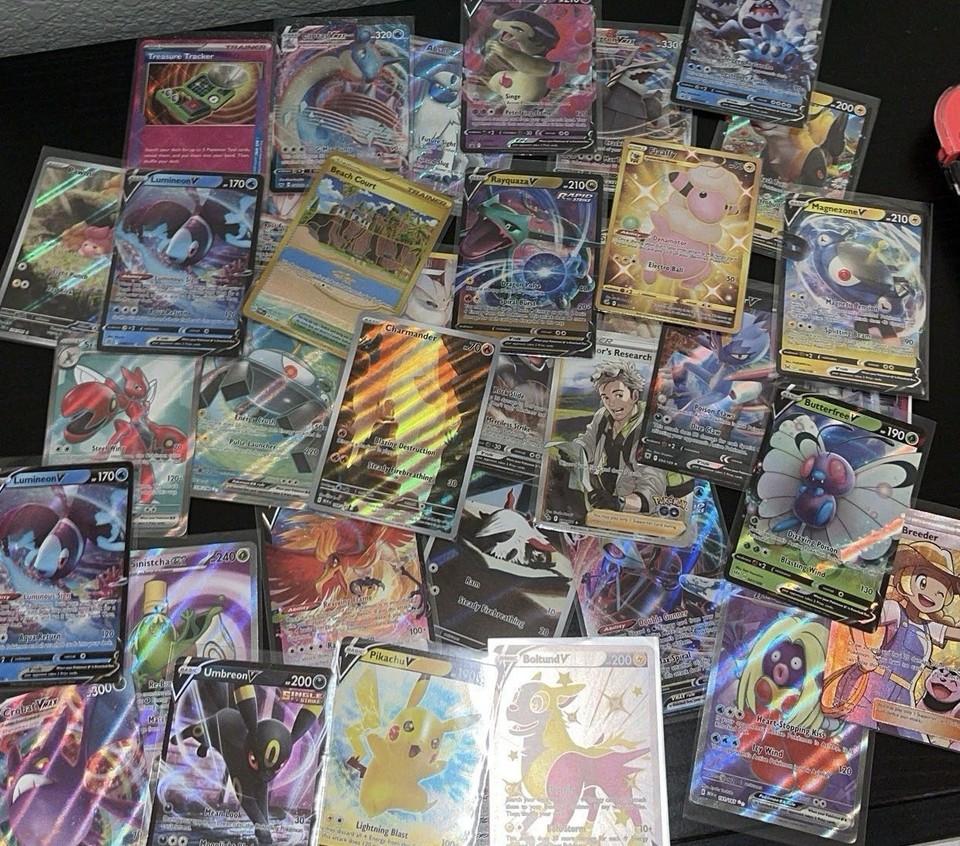 35 ULTRA RARE ONLY Pokémon Card Lot / Bundle - Full Art, V, EX, Radiant ...