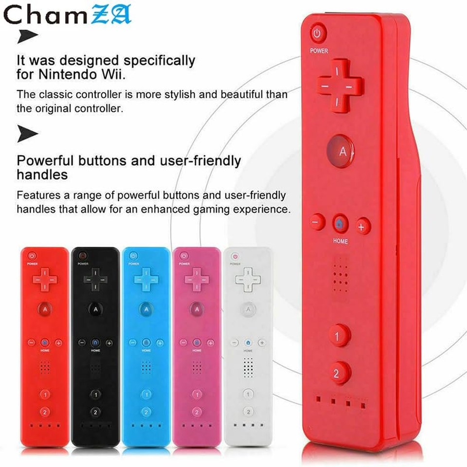 ChamZA Wireless Motion Remote Controller Gamepad for Wii/Wii U, w/Silicone Ca... 671072416954| eBay