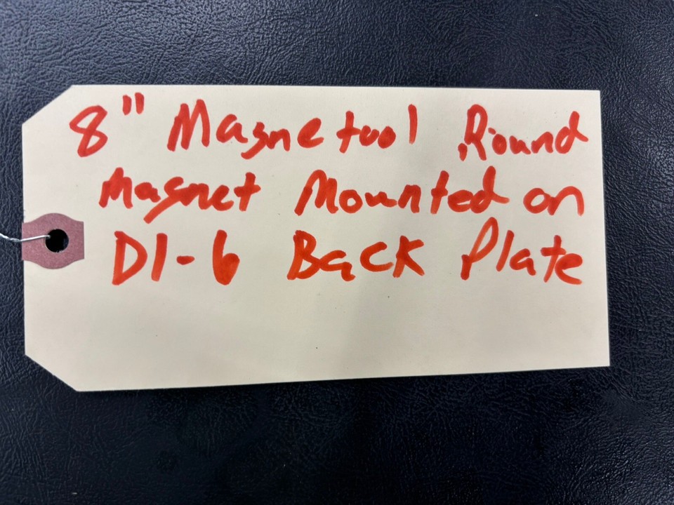 MAGNETOOL FP 8 RD FINE POLE MAGNETIC ROUND CHUCK MOUTED ON D1-6 BACKING ...