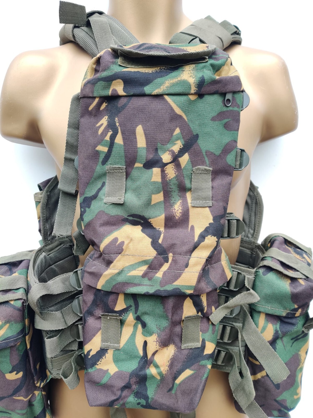 BackPack Tactical Load Bearing Jacket DPM Camo Army Military Vest ...