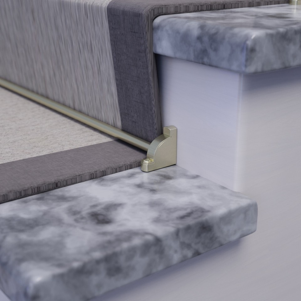 Stair Rods for Carpet Runners Brushed Nickel Brass Runner Rods Holder ...