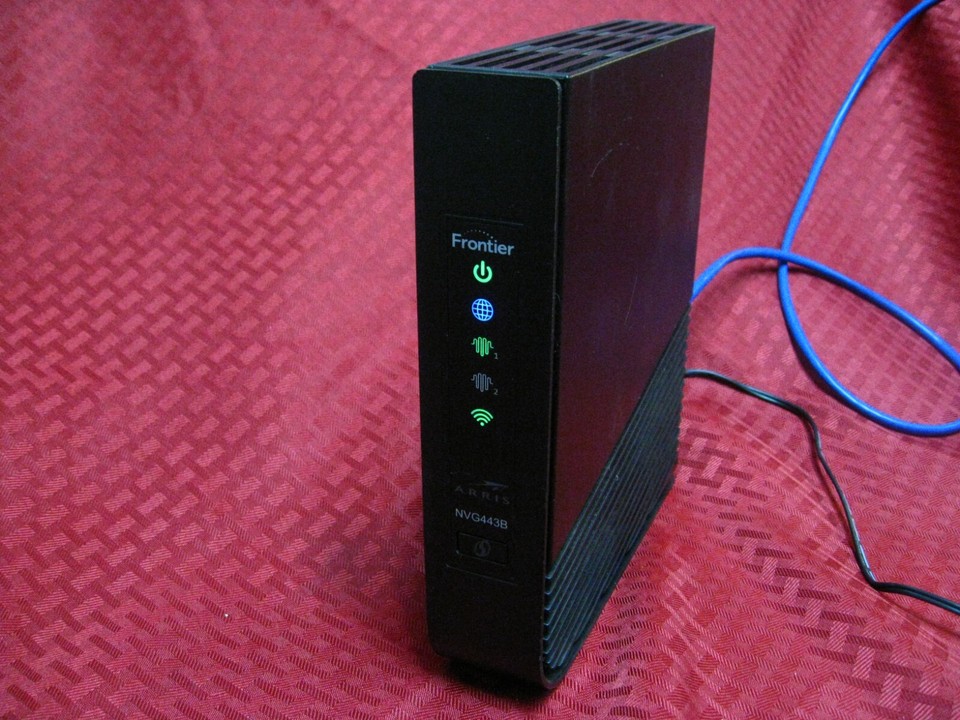 ARRIS NVG443B Frontier Fiber Bonded Broadband Gateway WiFi Router Modem ...