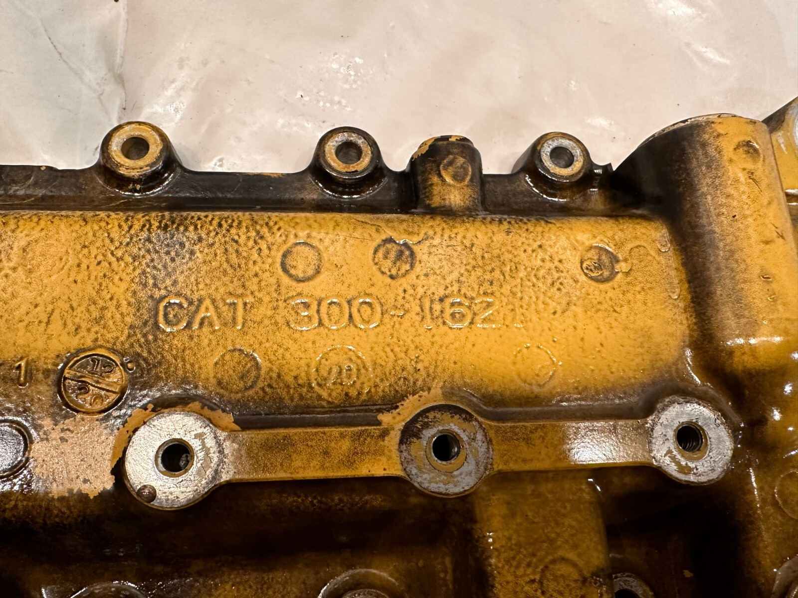 CAT C13 Caterpillar Diesel Engine Oil Filter Cooler Housing Base ...