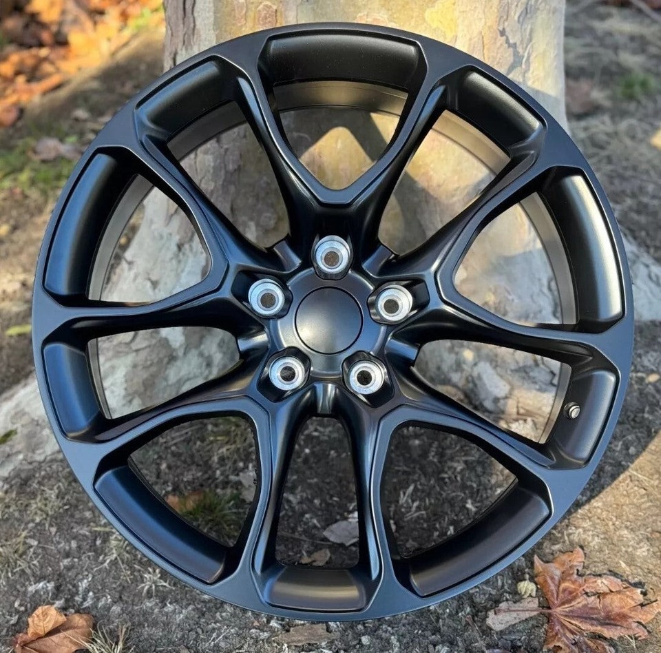22" Satin Black Wheels Fits Dodge Durango RT GT SRT Hellcat Jeep Grand ...