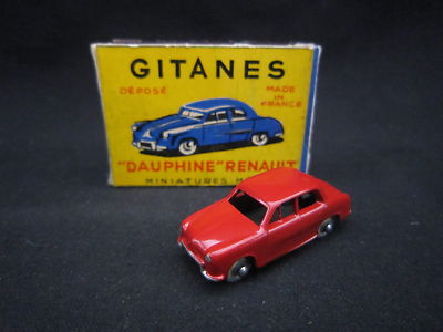 Q955 GITANES CIJ MICRO-MINIATURE RENAULT DAUPHINE ROUGE | eBay