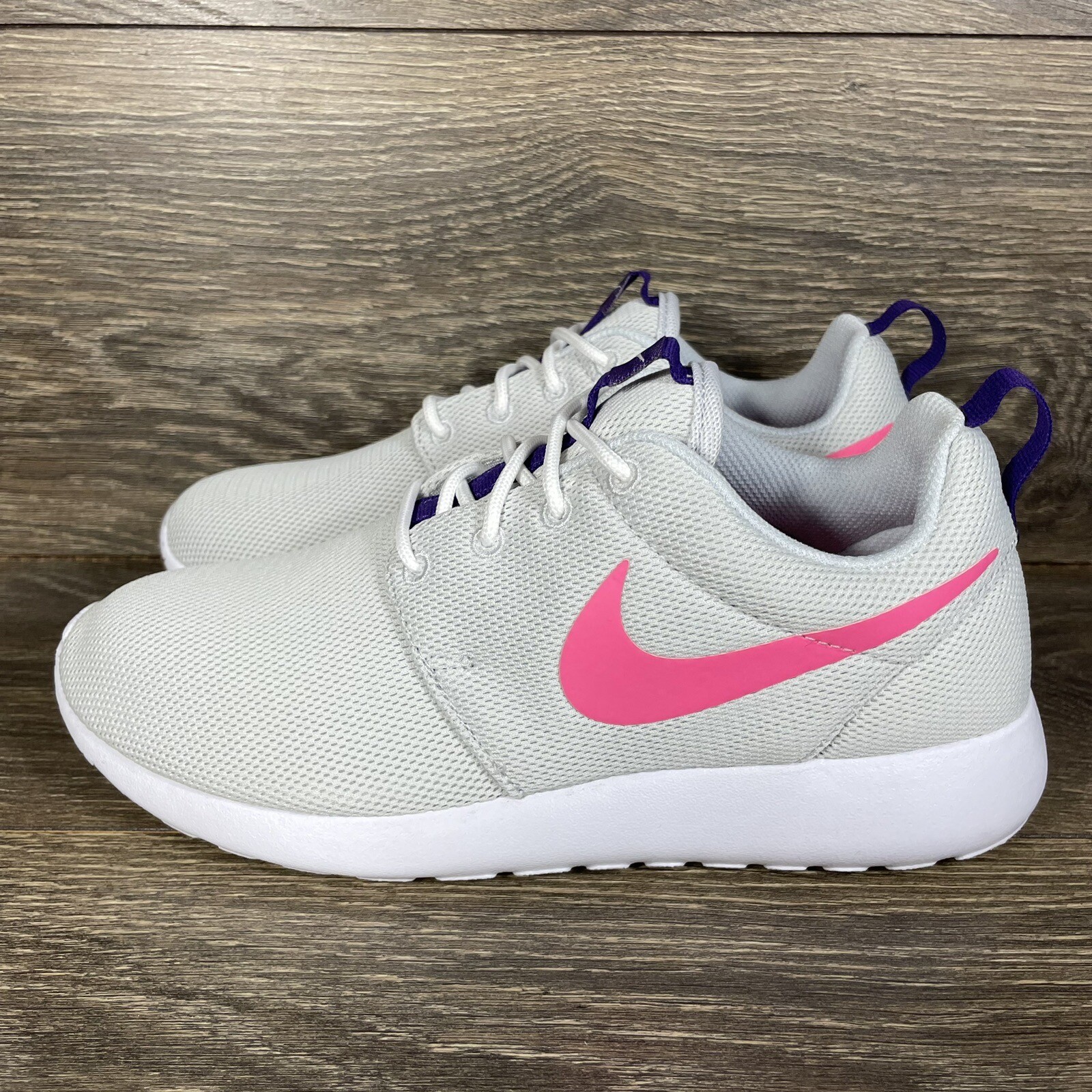 Nike Womens Roshe One Platinum Pink Athletic Running Shoes Sneakers ...
