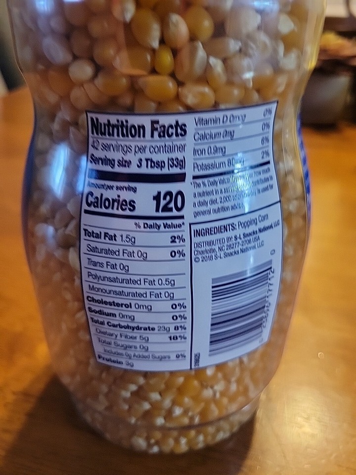 Lot Of 2 Pop Secret Jumbo Popcorn Kernels Extra Large 50Oz Jars Big 3 ...