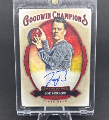 2020 JOE BURROW Upper Deck Goodwin Champions #A-JB Rookie RC Autographs ...