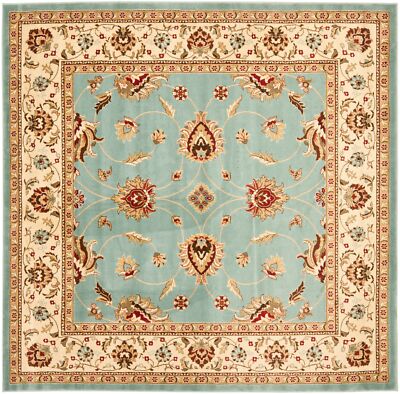 Lyndhurst Blue / Ivory Traditional Area Rug 6' 7 Square | eBay