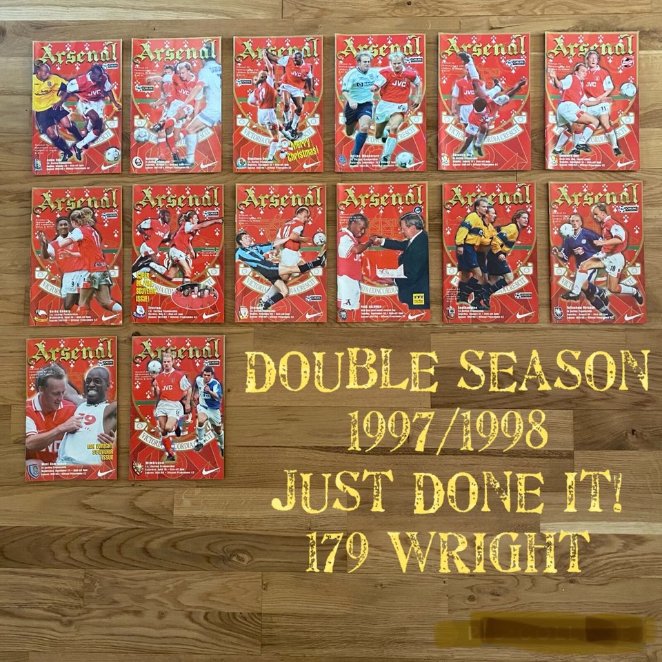 ARSENAL Football Programmes YOU CHOOSE 1993 96 97 98 99 2000 01 02 05 ...
