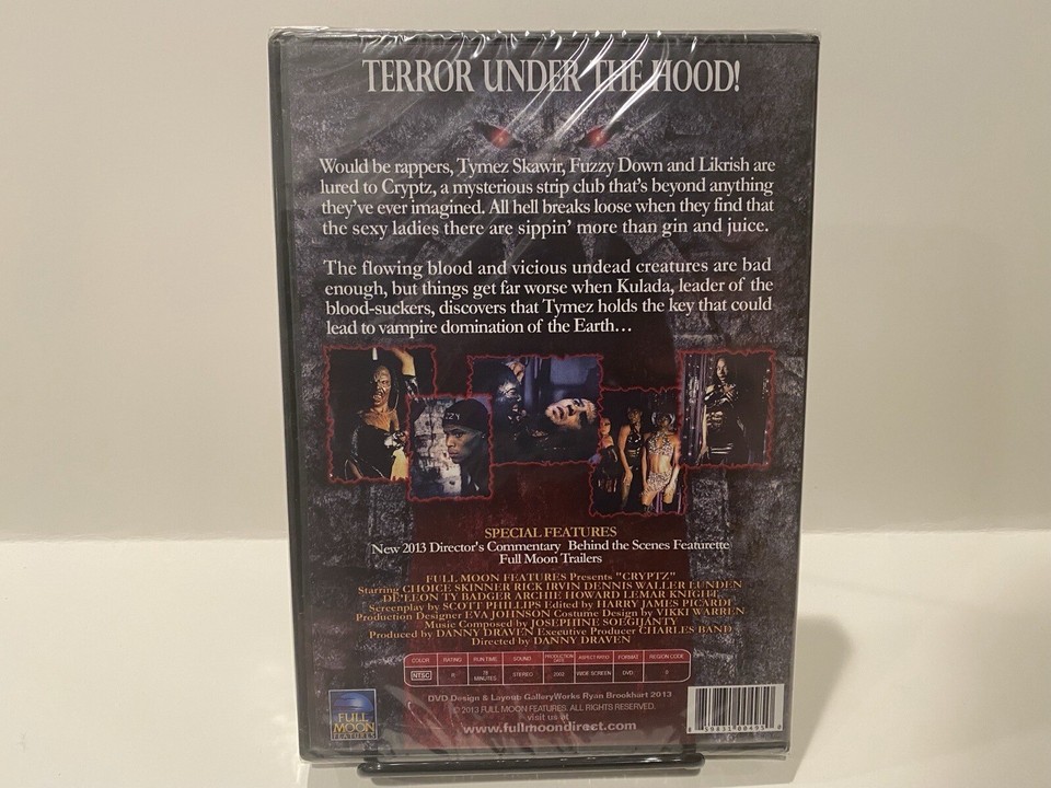 Cryptz New Sealed DVD 2002 Horror Full Moon Pictures Vampires Danny ...