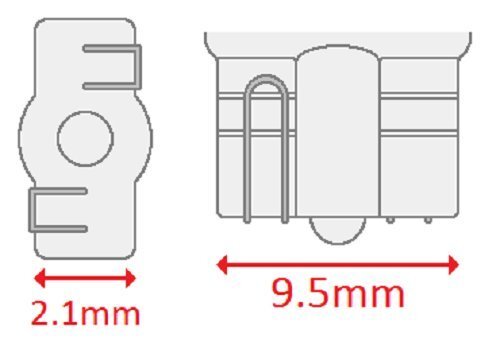 CEC Industries #921NA (Amber) Bulbs, 12.8 V, 17.92 W, W2.1x9.5d Base ...